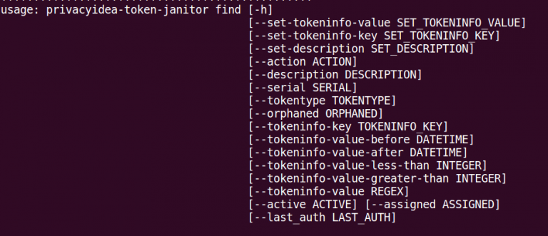 Highest flexibility with the tokeninfo fields – privacyID3A